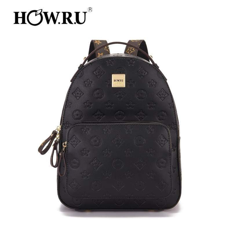 HOWRU BACKPACK LEATHER FOR WOMEN | Shopee Philippines