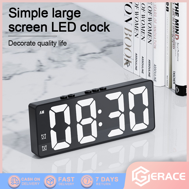Alarm Clock Plastic LED Digital Night Light Thermometer Temperature ...