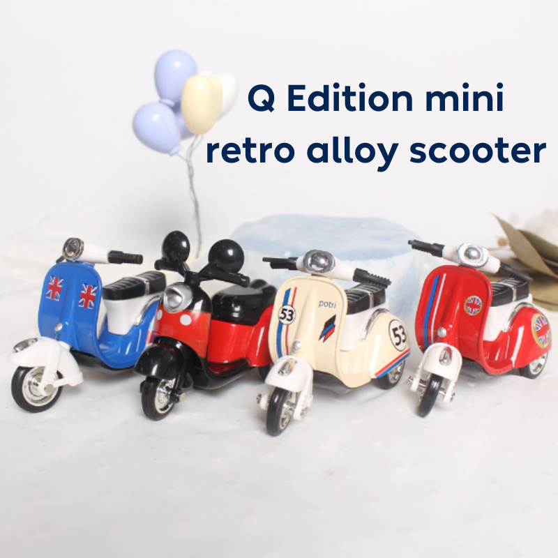 Q Edition Cure Mini Vintage Sheep alloy motorcycle model Japanese Tutu ...