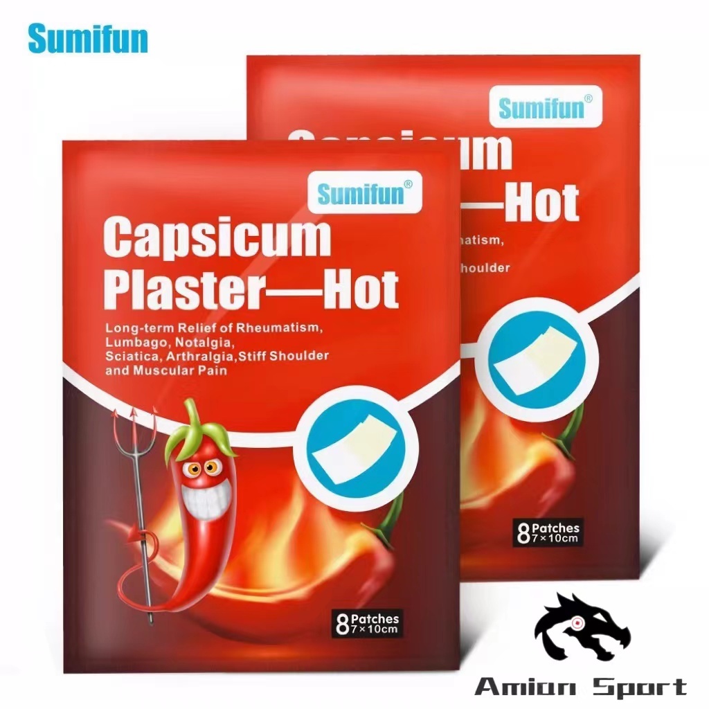 8Pcs/PACK Pain Relieve Patch Chinese Medical Capsicum Plaster for ...