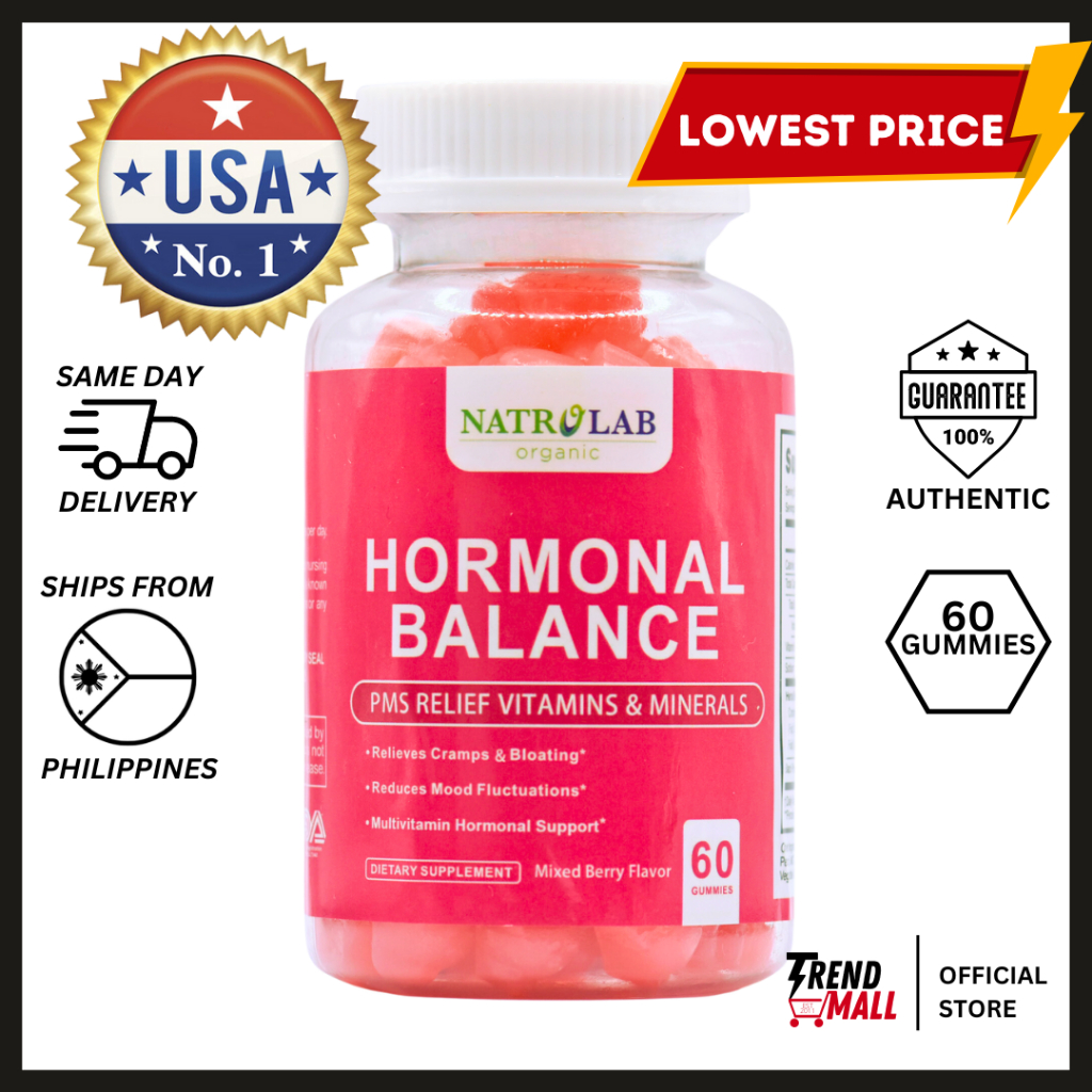 Organic Hormonal Balance PMS Relief Multivitamins Gummies Mood Period ...