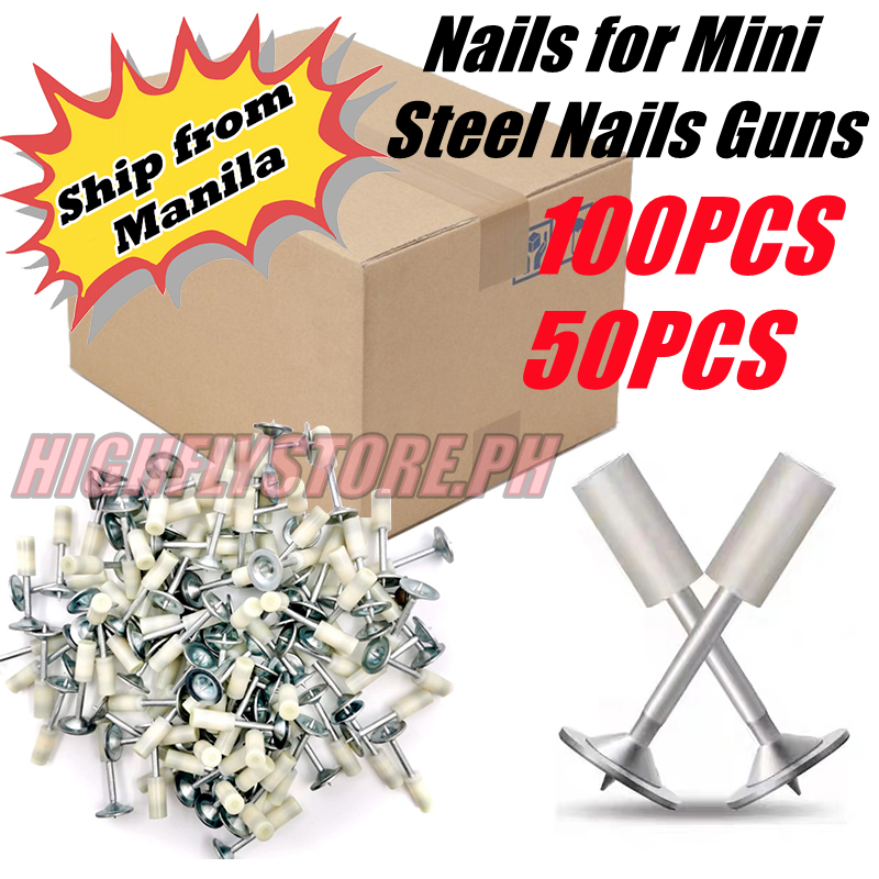 100PCS Manual Steel Nails Steel Nails Gun Rivet Tool Accessories Nail ...