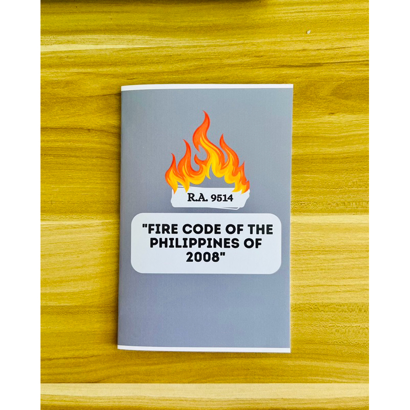 Fire Code of the Philippines Booklet, RA 9514 | Shopee Philippines