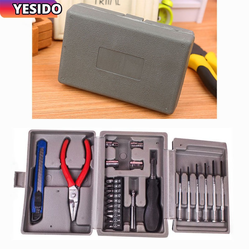 24 Pcs Tool Set Home Repair Tool Kit Homeowners Tools Electronic ...