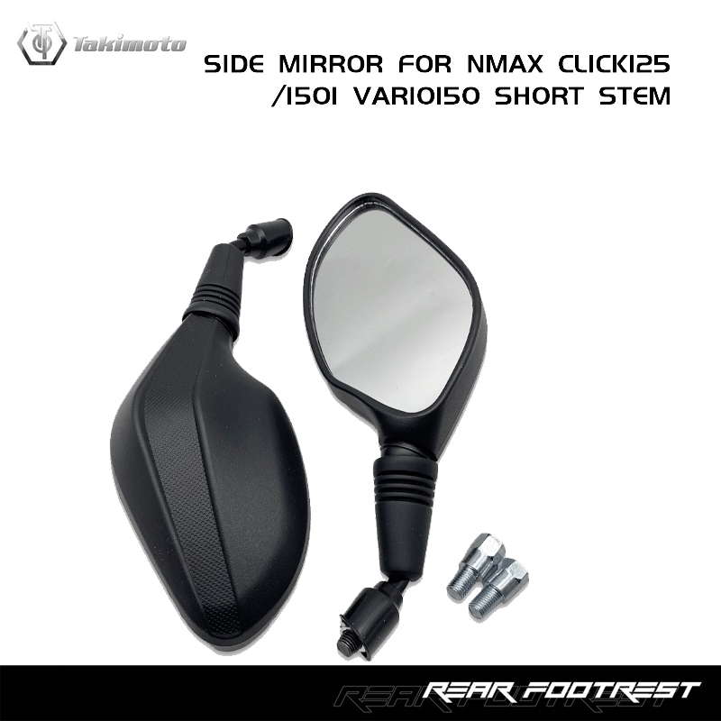 Takimoto Side Mirror For honda Click 125/Click 150i/VARIO150 v1v2 Short ...