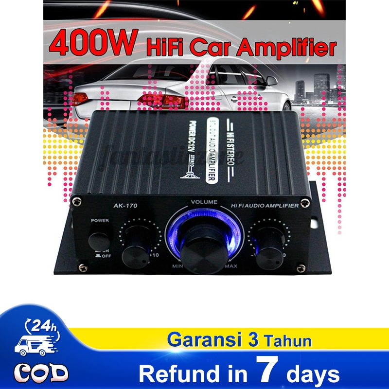 400w Mini Audio Amplifier Home Amplifier Bluetooth-free Auto Stereo ...