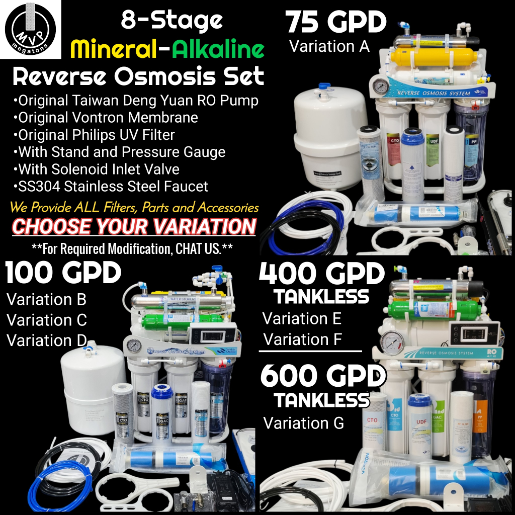 RO Set with Taiwan DengYuan RO Pump & Original Vontron Membrane ...