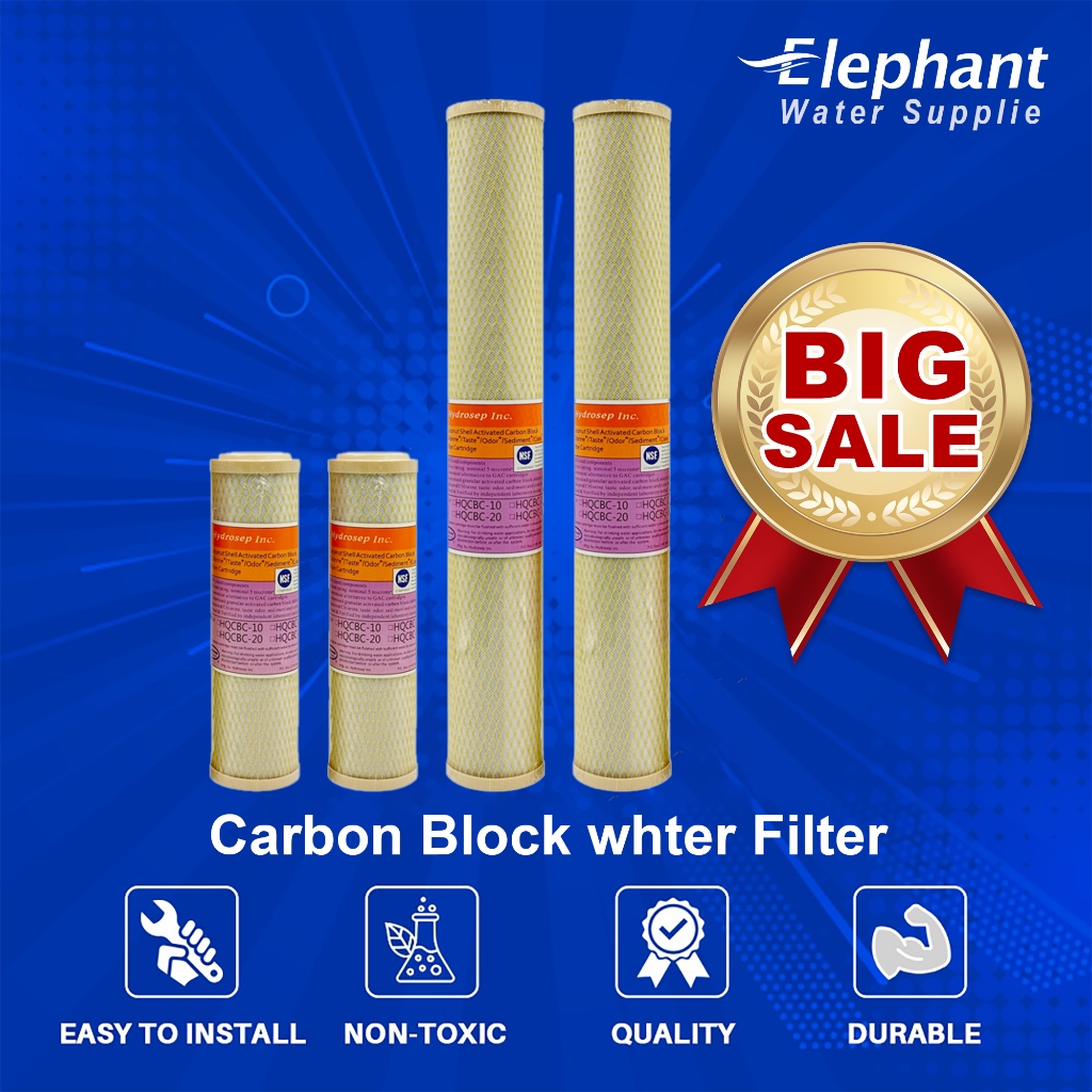 Carbon Block Filter CTO 20'' SL/Hydrosep Carbon Block Filte | Shopee ...