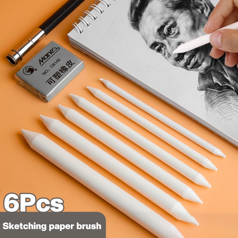 Profession Sketch Paper Eraser Pens 3 & 6 Sets Blending Stump Smearing ...