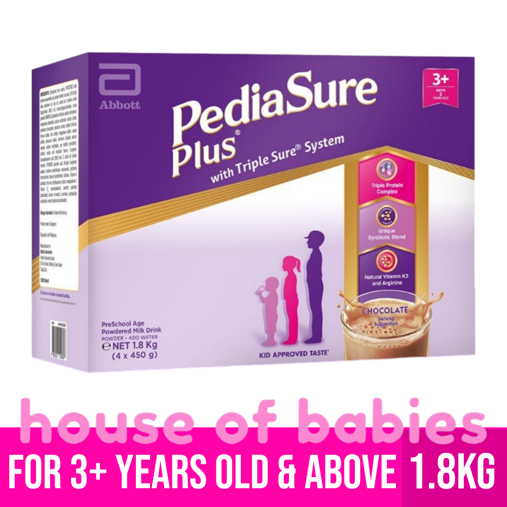 Pediasure Plus Choco 1.8KG For Kids Above 3 Years Old | Shopee Philippines