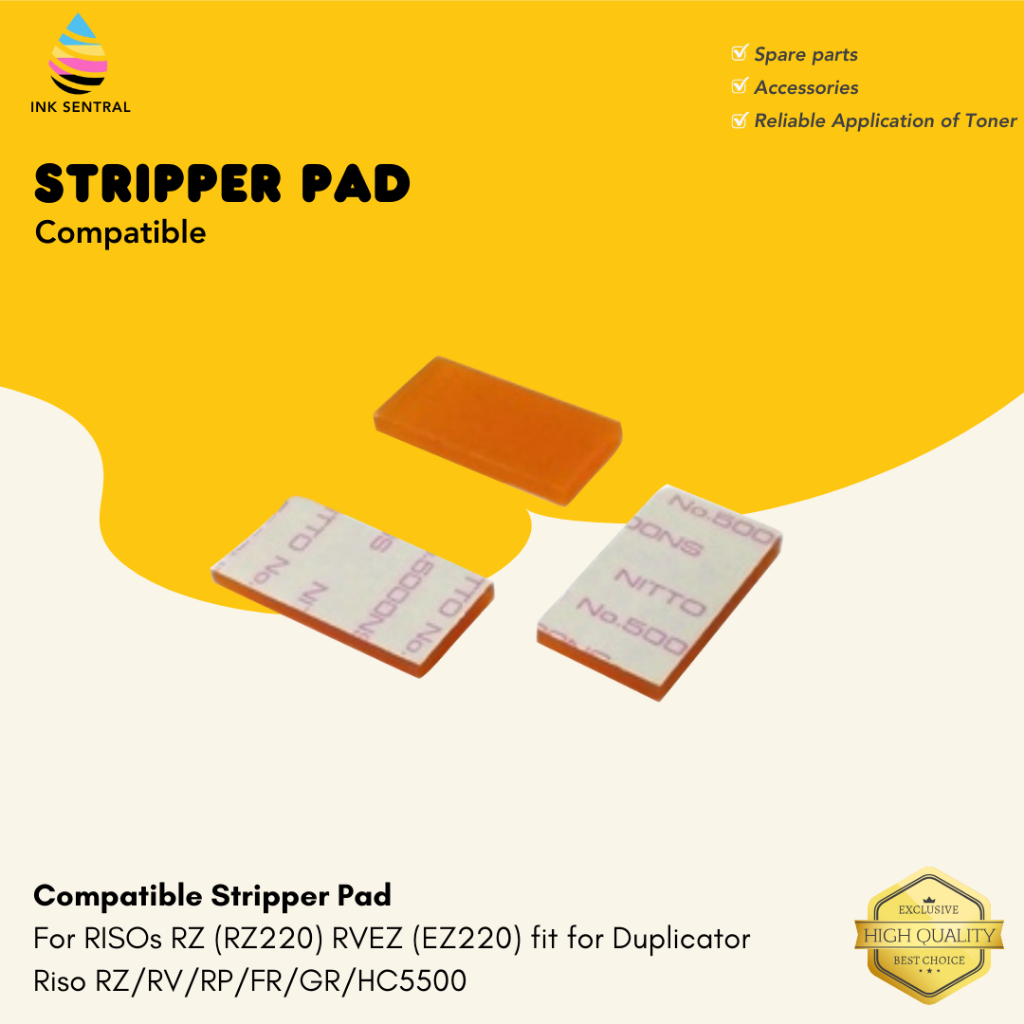 INKSENTRAL Set of Three (3) Compatible Stripper Pad for RISOs RZ (RZ220 ...
