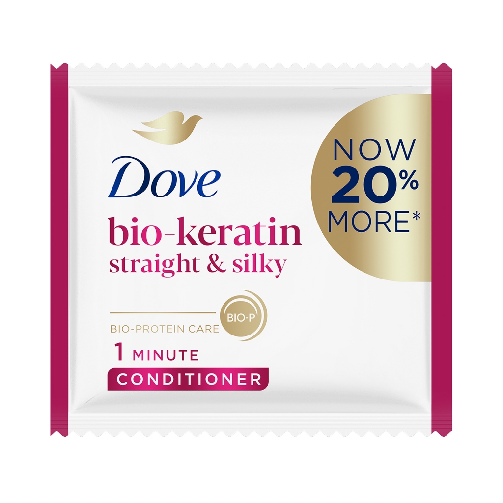 Dove Conditioner Keratin Straight & Silky 12Ml 6S | Shopee Philippines