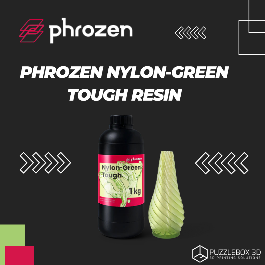 Phrozen Nylon-Green Tough Resin (1KG) with high Resistance, Ideal for ...