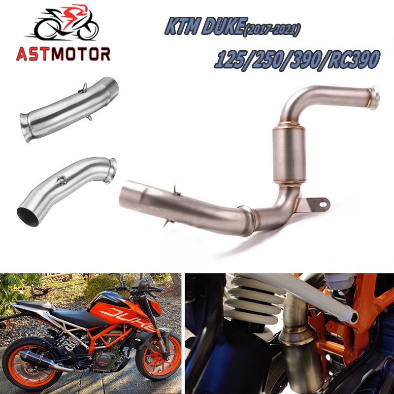 Motorcycle Exhaust System Escape Modified Middle Link Pipe For KTM 125 ...