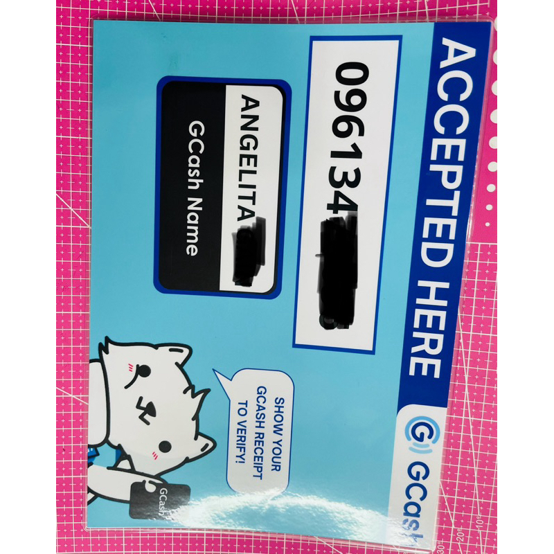 Laminated Gcash or Pay Maya QR Code/ Gcash Number/Personalized/Gcash/QR ...