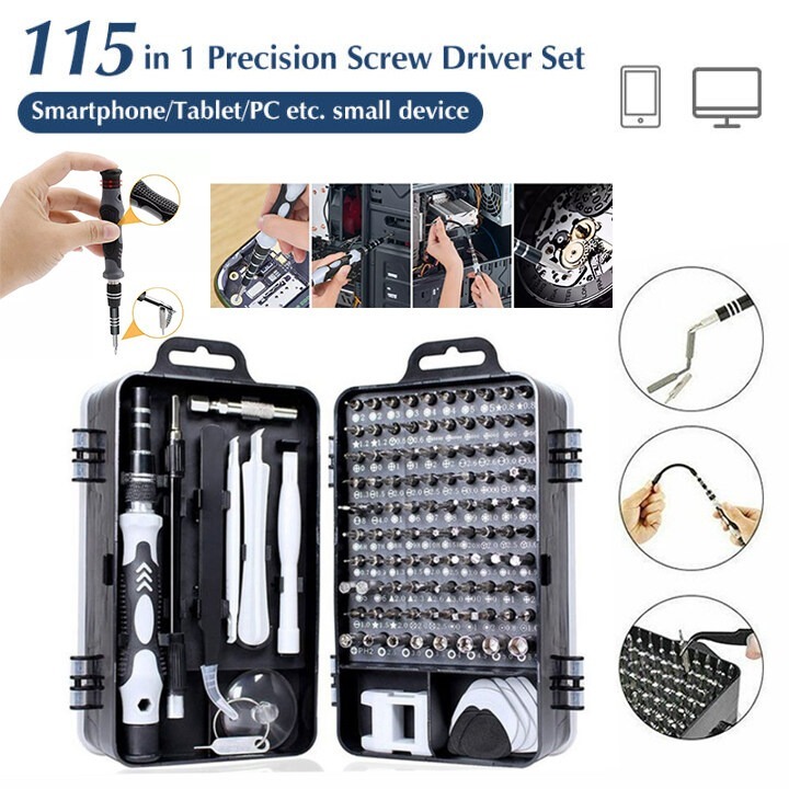 115 in 1 Screwdriver Set Multi-function Precision Screwdriver Set for Computer Watch Mobile ...