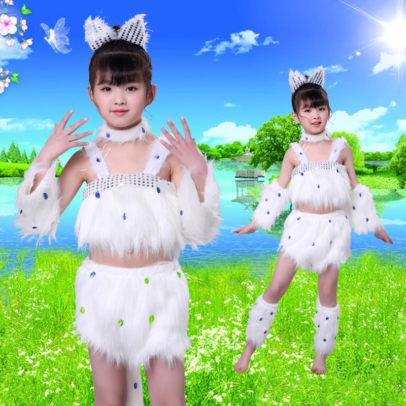 Children's Cat Kitten Costume Performance Costume Learn Cat Calling ...