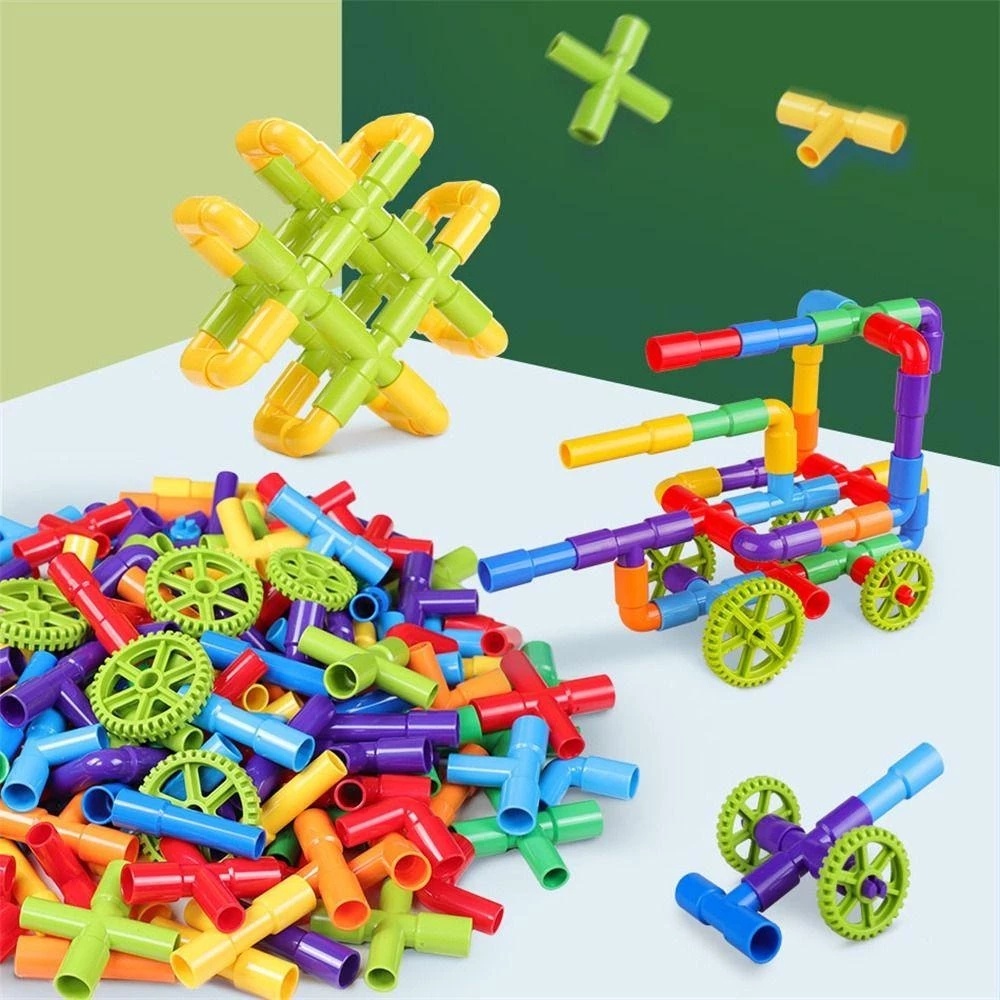 kaiye toy Building Blocks 3-12 Year Old Plastic Toys Water Pipe ...