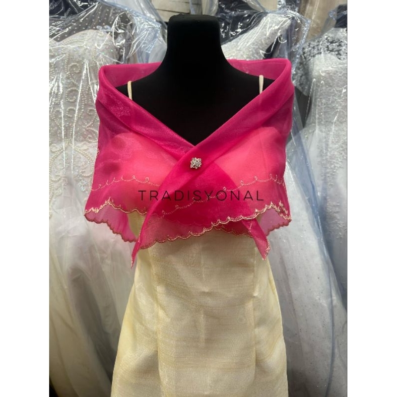 Alampay Filipiniana Embroidery Design (Brooch not included) | Shopee ...