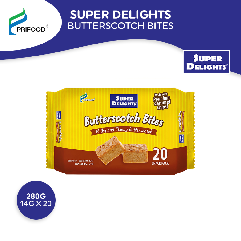Prifood Super Delights Butterscotch Bites 280g | Shopee Philippines