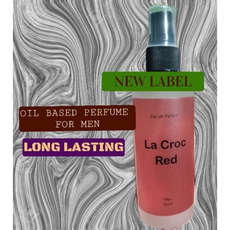 LA CROC RED EAU DE PARFUM FOR MEN 85ML OIL BASED & LONG LASTING ...
