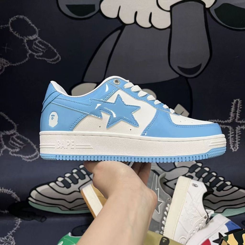 Bape Sta Shoes For Men and Women Low Cut Comfortable Sneaker Breathable ...