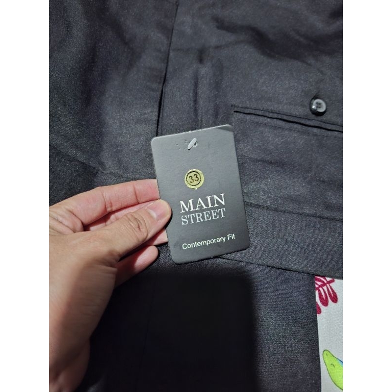 Main Street slacks for Men color Black | Shopee Philippines