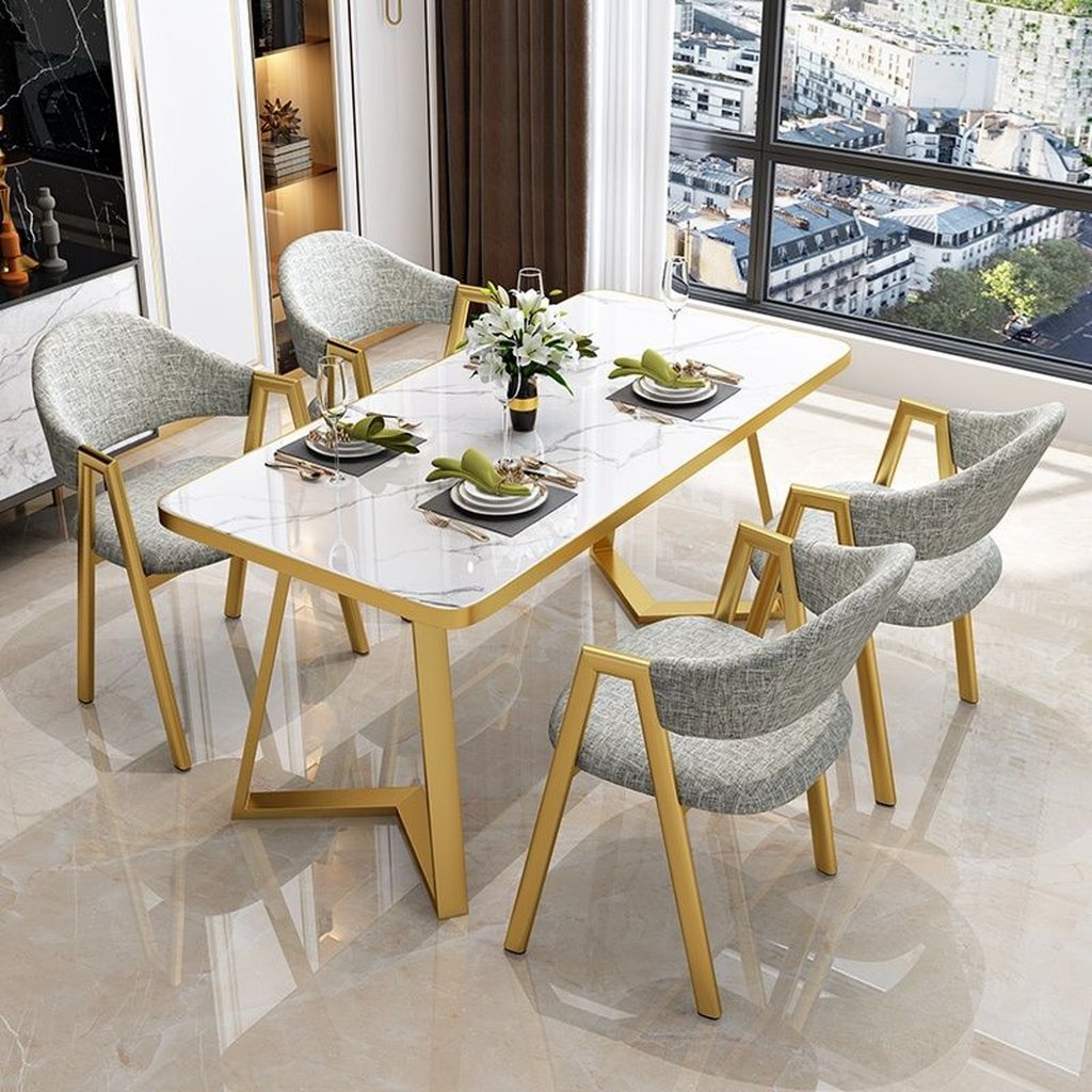 Yali Set Nordic Table and Chair Dining set luxury combination sales ...