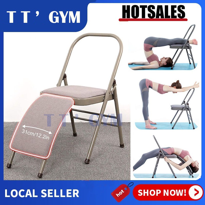 Foldable Deluxe Yoga Balance Chair - Exercise & Fitness Yoga Essential ...