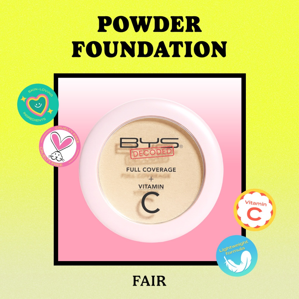 BYS Decoded Powder Foundation in Fair | Shopee Philippines