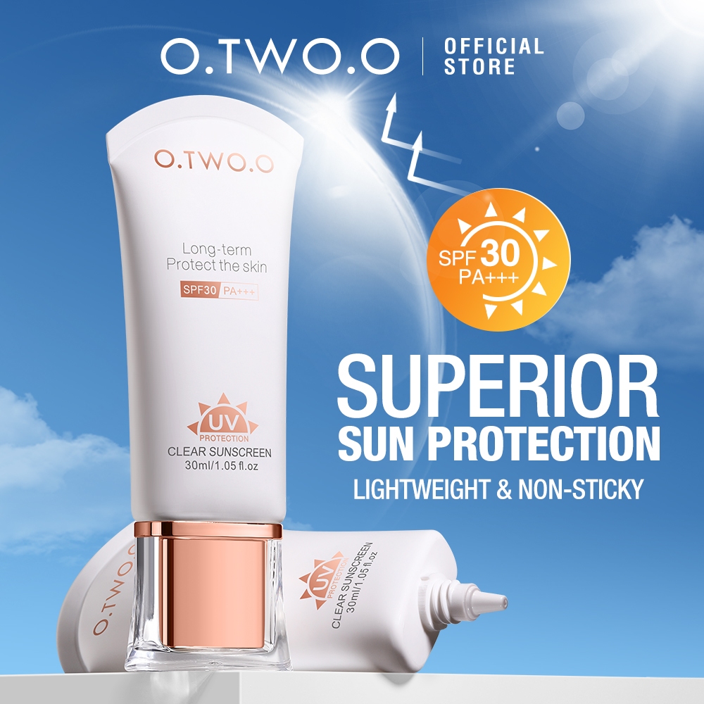 O.TWO.O Sunscreen SPF30 PA+++ Natural Brightening Lightweight Non Sticky 30g | Shopee Philippines