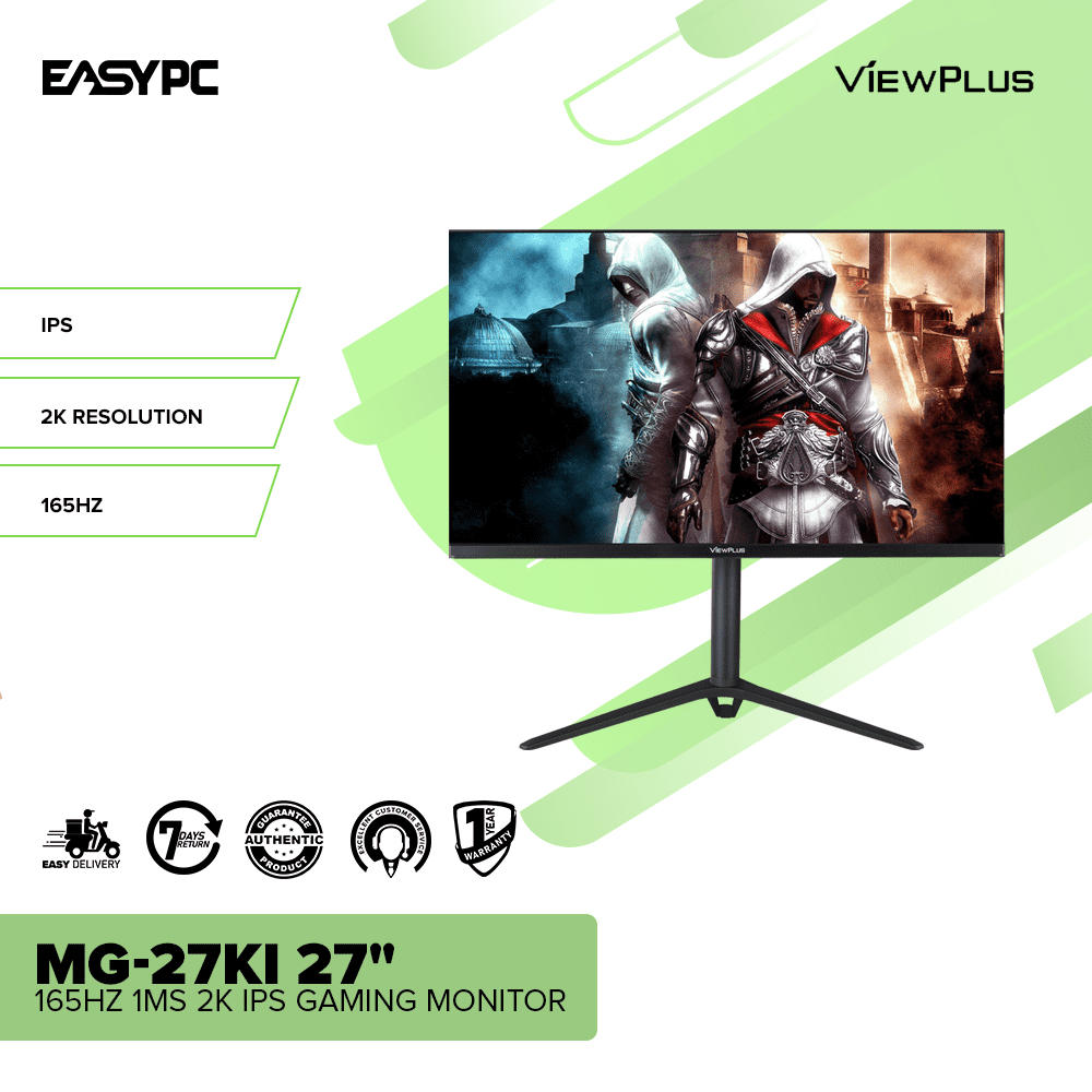EasyPC| ViewPlus MG-24HI/ MG-27KI 24 inch and 27 inch gaming monitor 165HZ| 2k IPS| Black ...