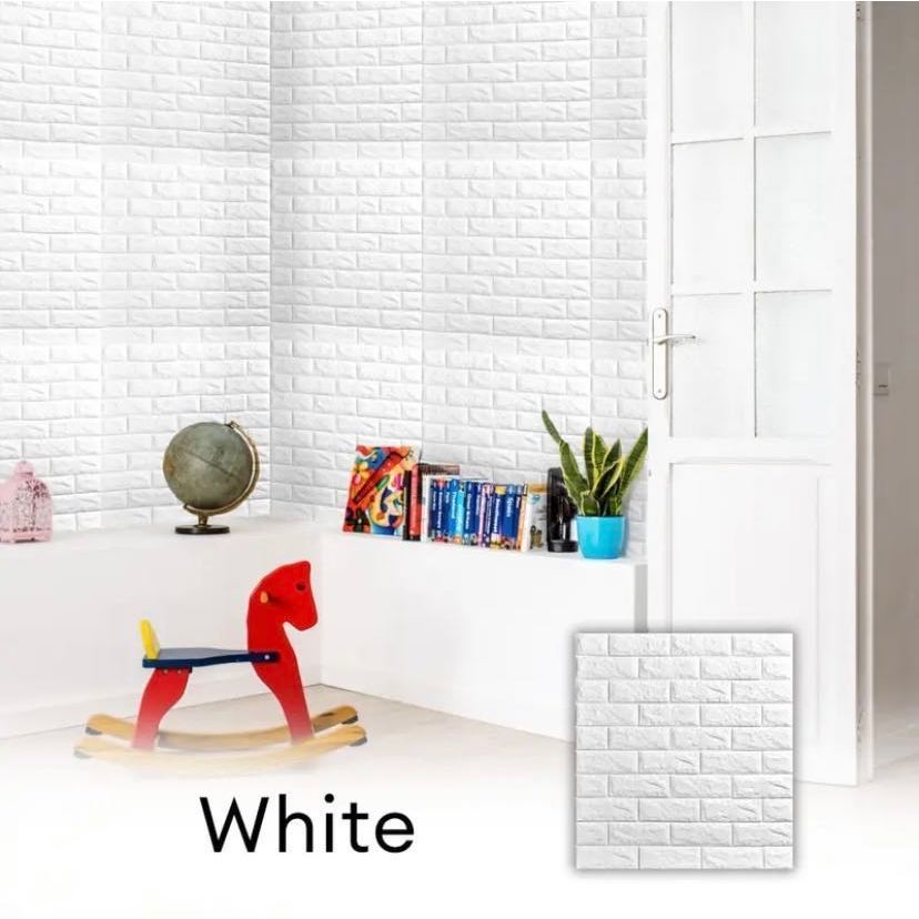 50 Pcs/set Wallpaper Sticker 35x38 Self Adhesive Foam Bricks Waterproof ...