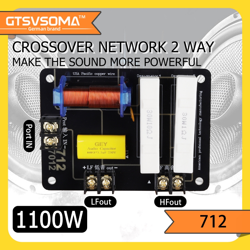 GTSVSOMA™ 712 DIVIDING Network 1100W Central Network 12 inch DIVIDING ...