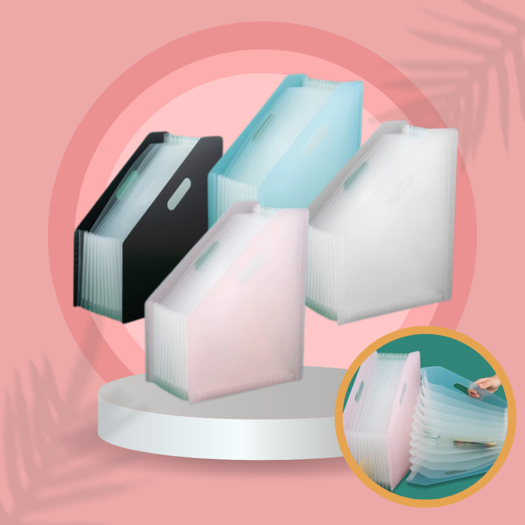 A4 Standing Slanted Expandable File Holder Organizer | Shopee Philippines