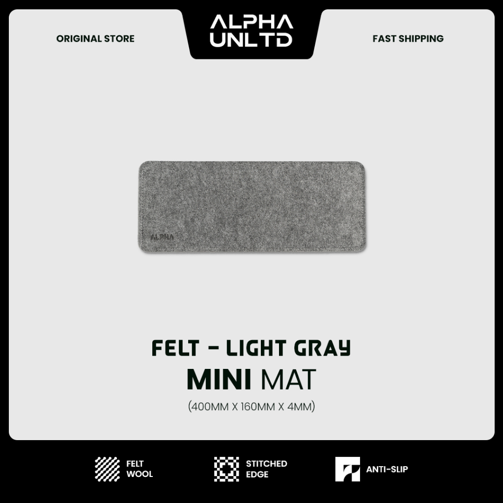 Alpha Unltd Felt Minimat | (400x160x4mm) | Shopee Philippines