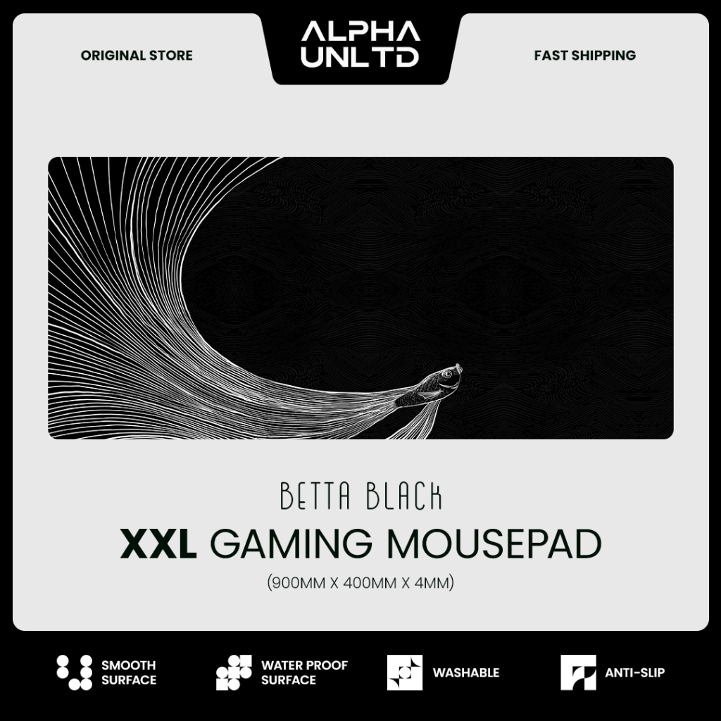Alpha Unltd Gaming Mousepad XXL | BETTA | Standard (Speed-control ...