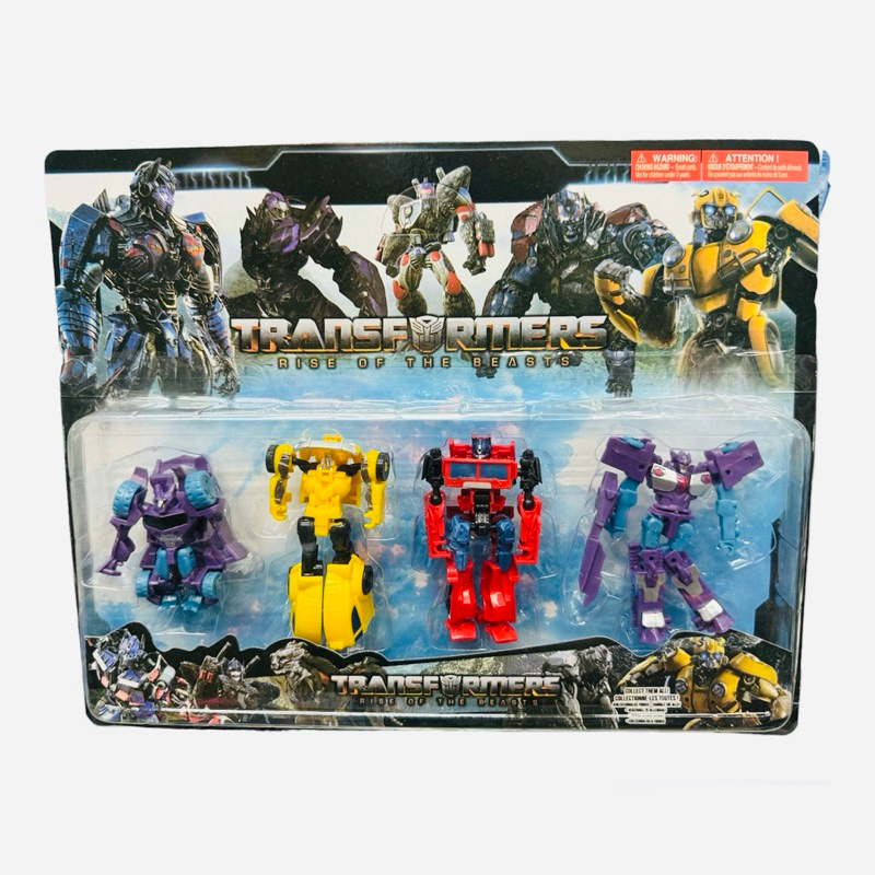 4 in 1 Mini Transform Change Robot Action Figure for Kids | Shopee ...