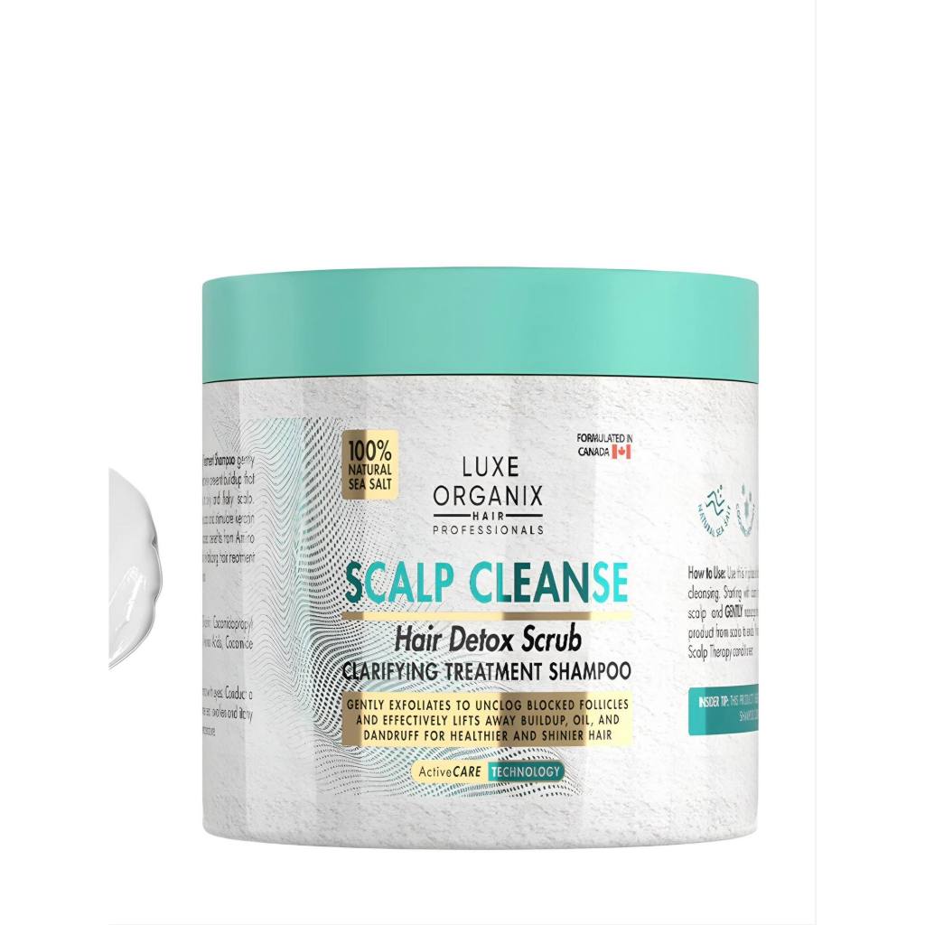 LUXE ORGANIX Hair Detox Scrub Clarifying Treatment Shampoo 220g ...