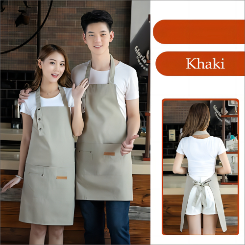 Waterproof Apron Coffee Shop Working Kitchen Cooking Aprons Work ...