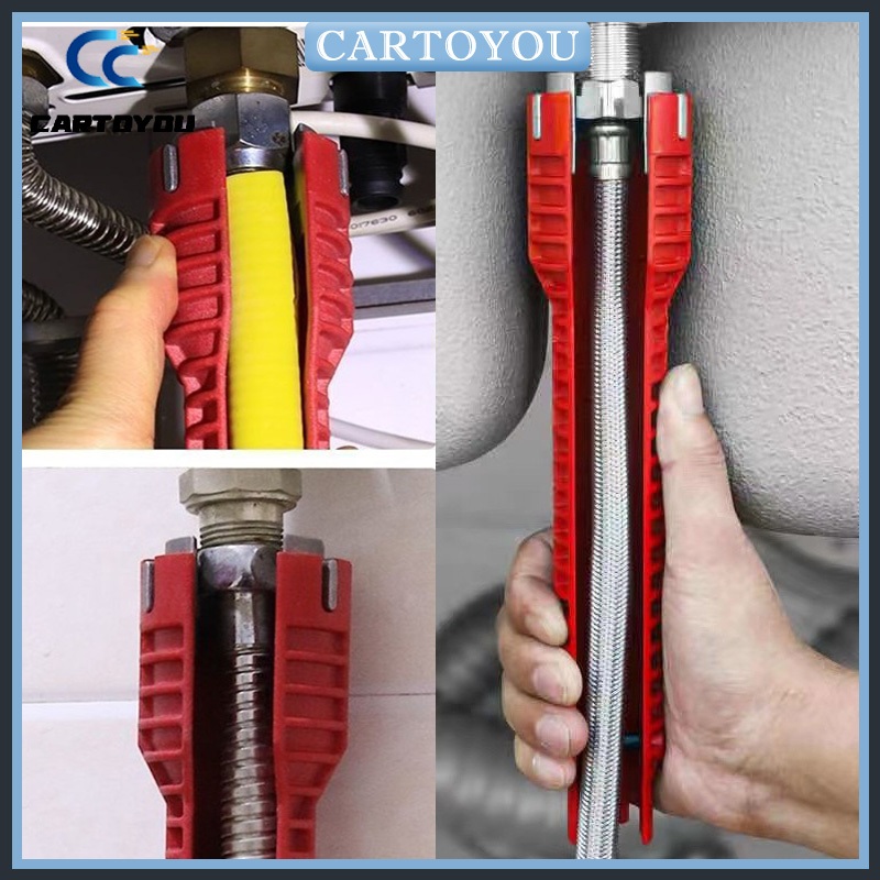 Multifunctional 8 in 1 Faucet and Sink Installer Tool Spanner for Water ...