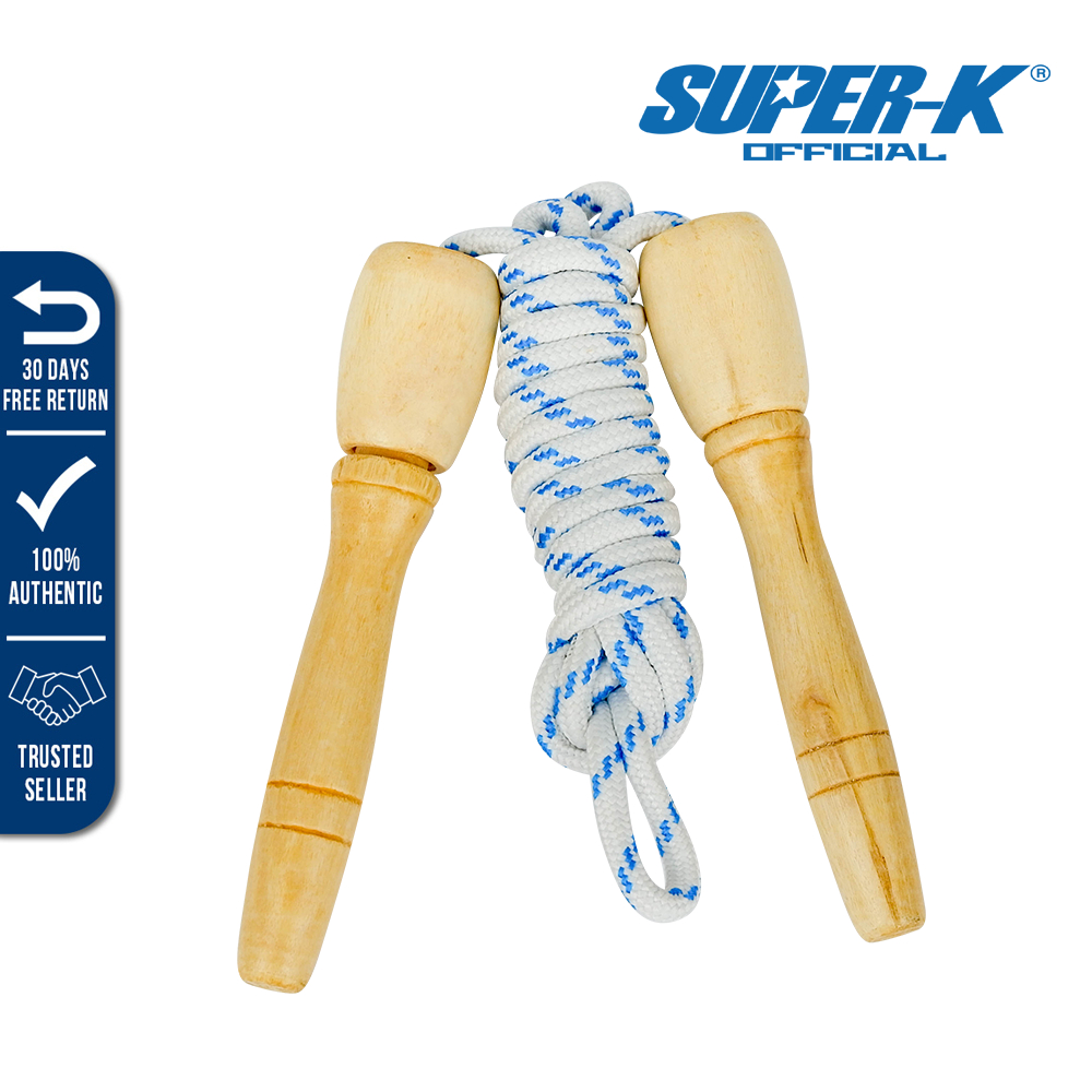 Super-K Wooden Jump Rope x 1 pc (SK-200) | Shopee Philippines