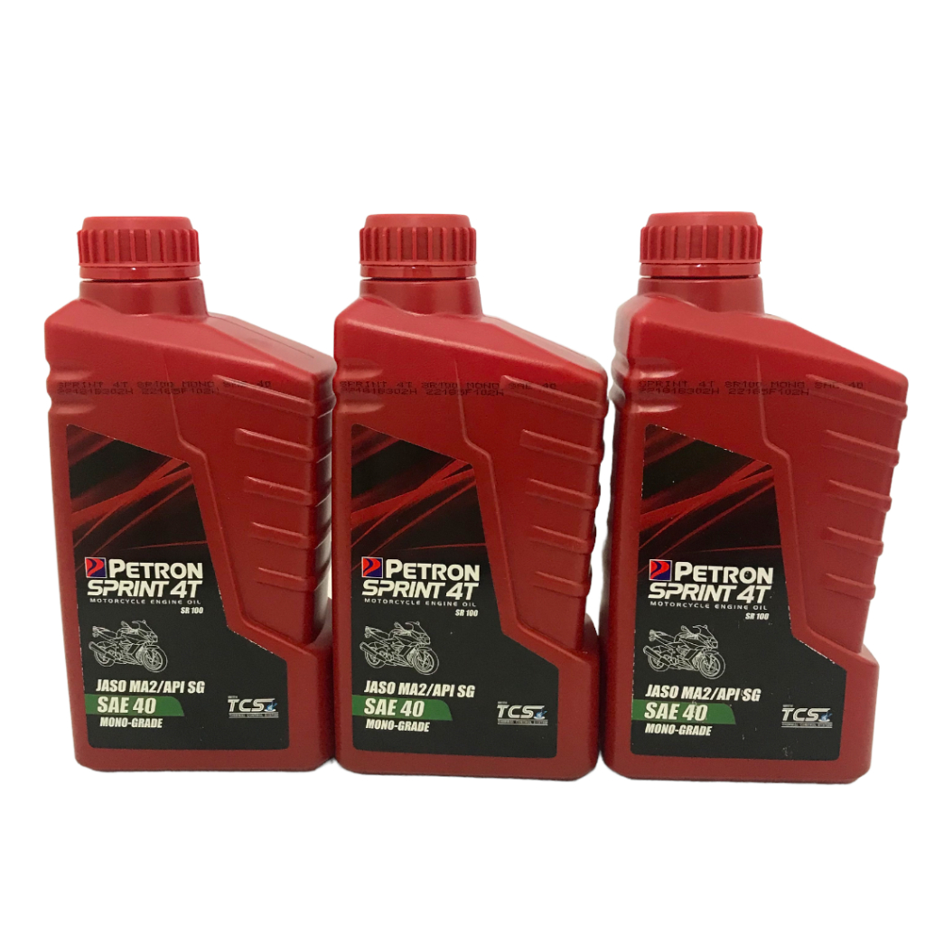 PETRON Sprint 4T SR100 Monograde Motorcycle Engine Oil SAE 40 (1 Liter ...