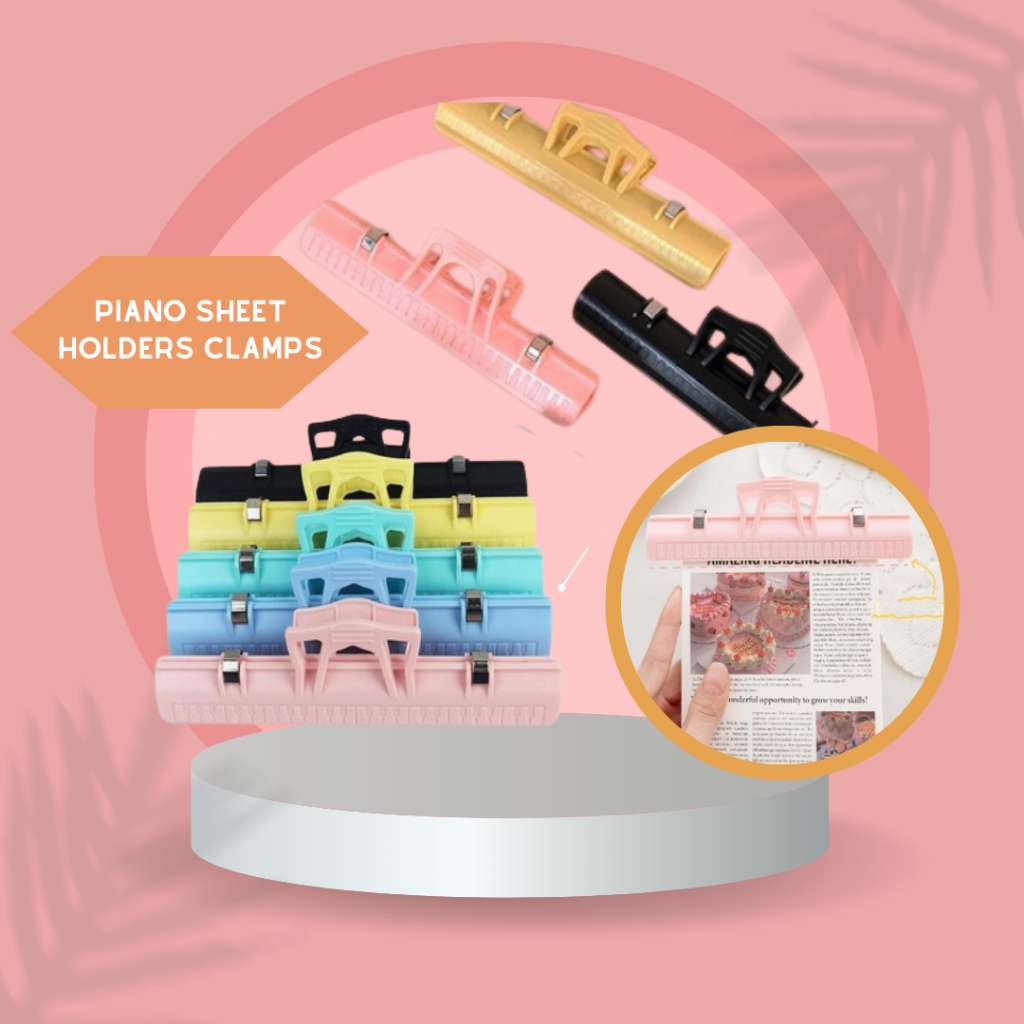 Plastic Musical Clips Student Supplies Piano Sheet Holders Clamps ...
