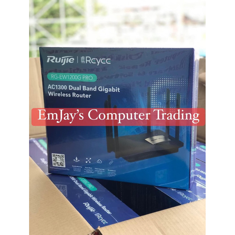 RUIJIE RG-EW1200G PRO AC1300 Dual-band Gigabit Wireless Router | Shopee ...