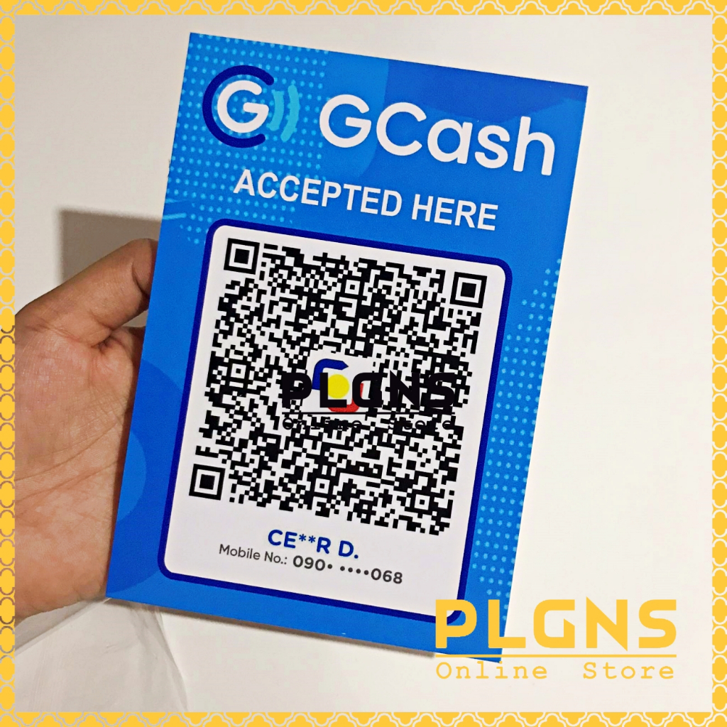 Gcash Qr Code Board Standee WATERPROOF Different Sizes Customized ...
