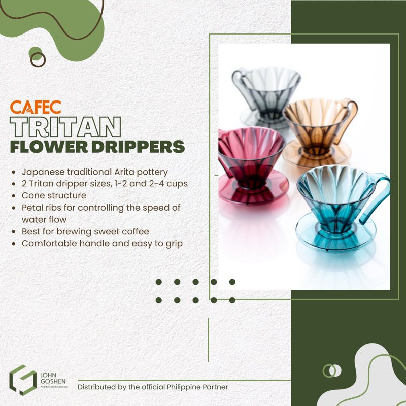 CAFEC Tritan Flower Dripper | Shopee Philippines
