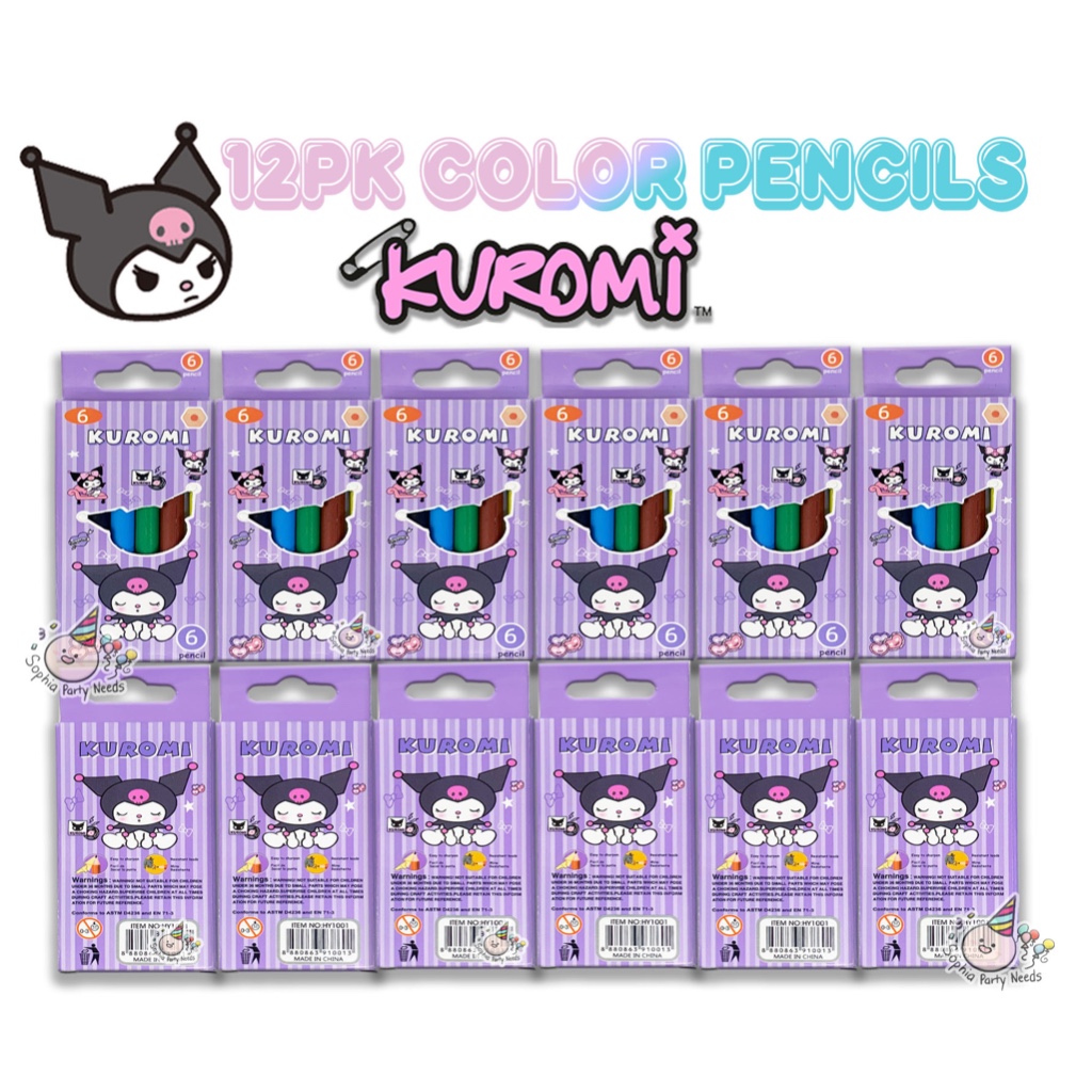 Color Pencil GIveaway Items Sanrio Kuromi My Melody Hello Kitty ...