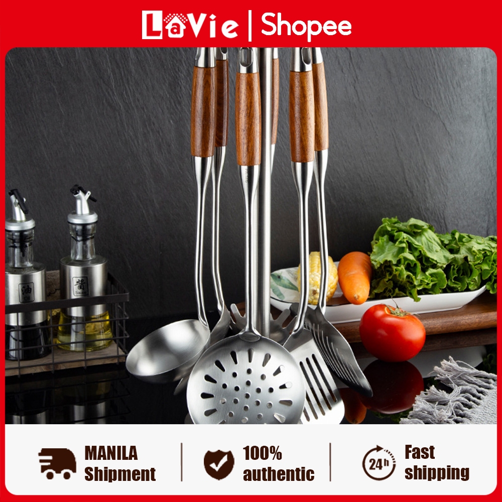 304 Stainless Steel Rosewood Handle Kitchen Utensils Cooking Utensils ...