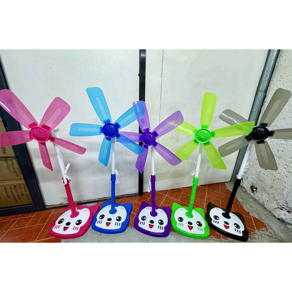 KUKU 5 Blade Stand Fan Portable Floor Fan Adjustable Electric Fan ...